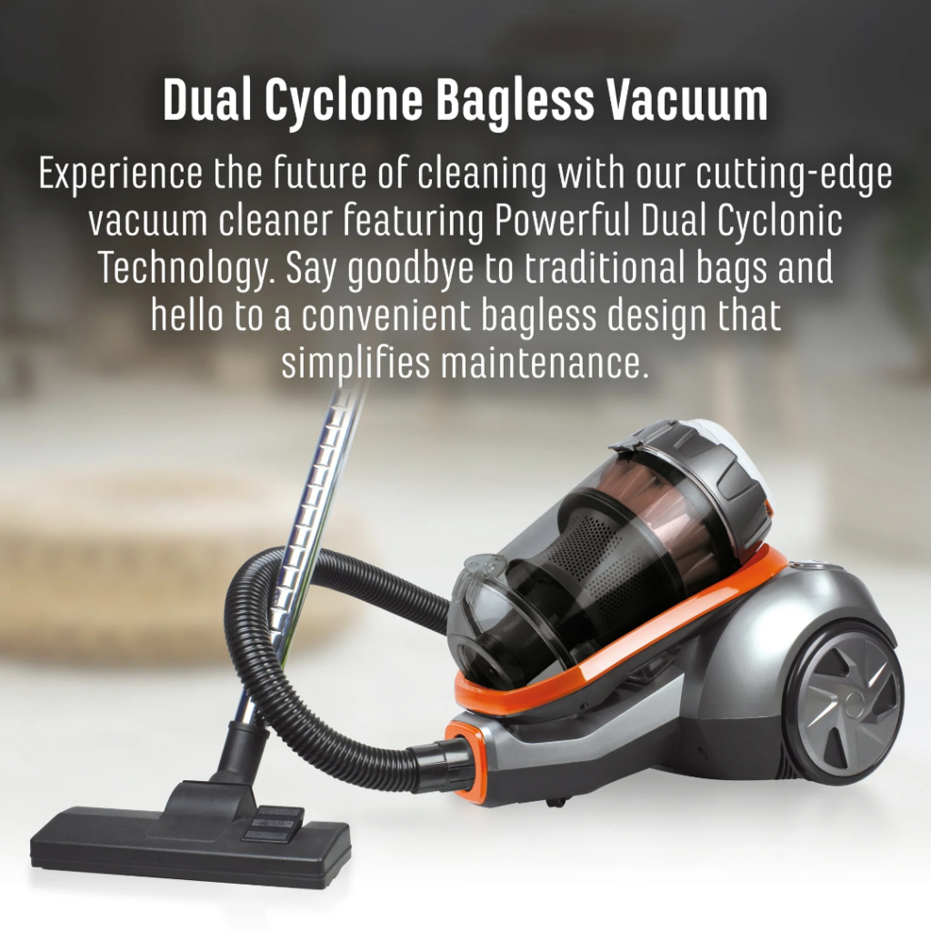 Sheffield Dual Cyclone 2200W Bagless Vacuum - VacDirect