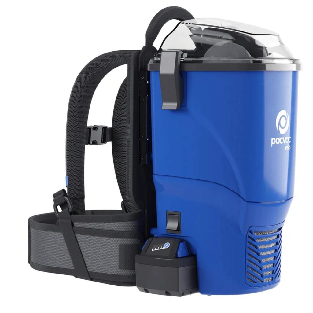 Pacvac Velo Battery Cordless Backpack Vacuum - VacDirect